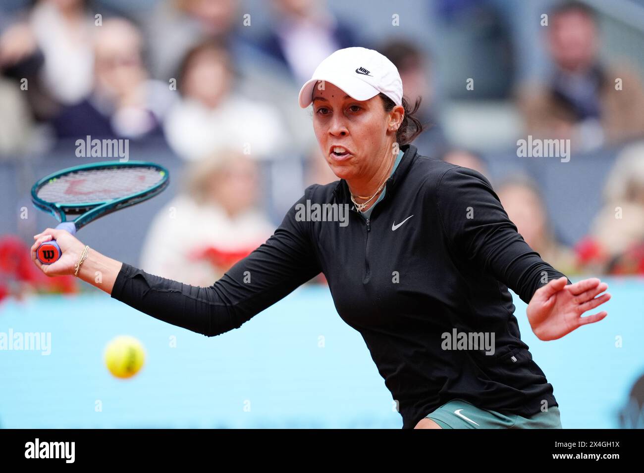Madison Keys of United States in action against Iga Swiatek of Poland ...