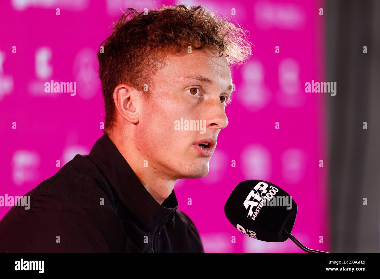 Jiri Lehecka of Czech Republic at press conference during the Mutua ...