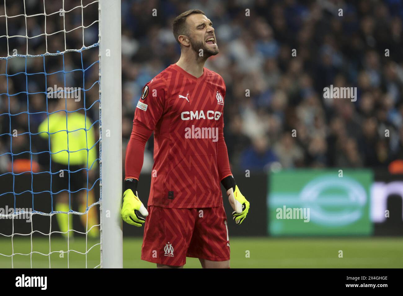 Marseille goalkeeper Pau Lopez during the UEFA Europa League, Semi ...