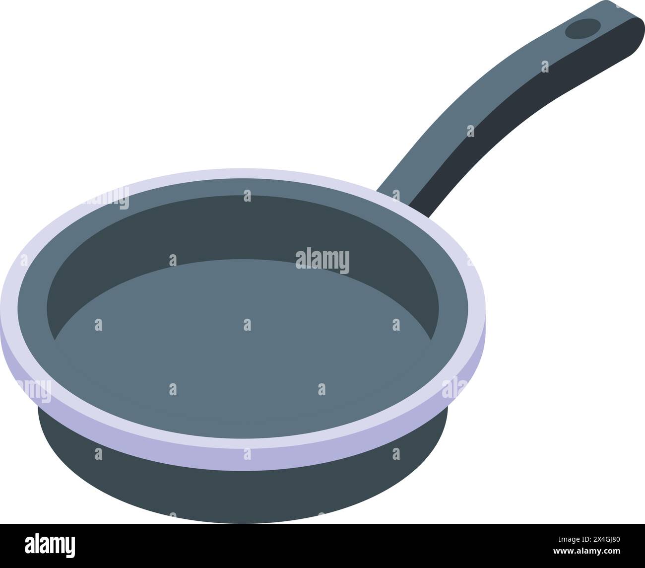 Steel pan icon isometric vector. Cooking object. Culinary gourmet Stock ...