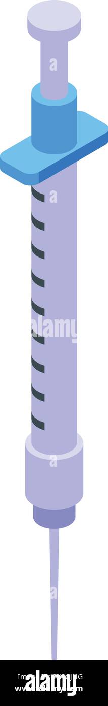 Clinical botox injection icon isometric vector. Bottle collagen. Face ...