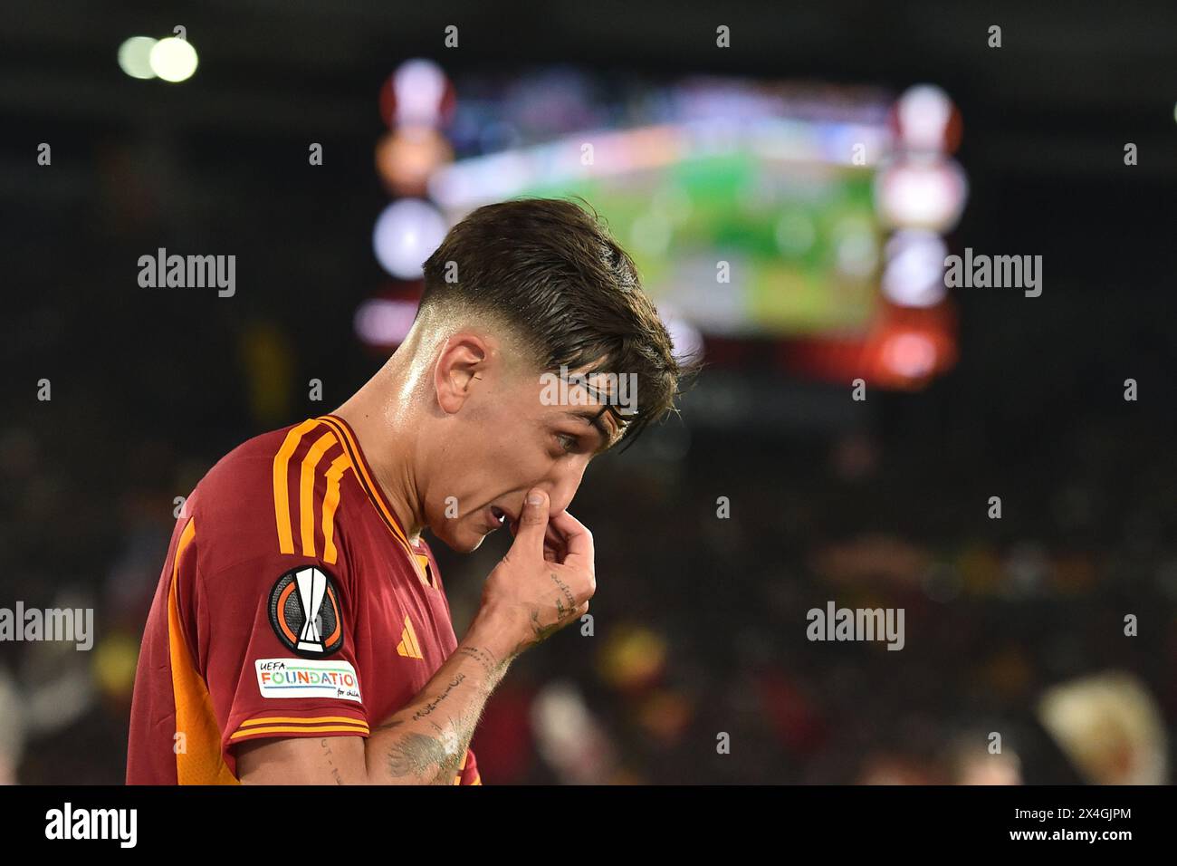 Paulo Dybala of AS Roma during the Europa League football match between AS Roma and Bayer ...