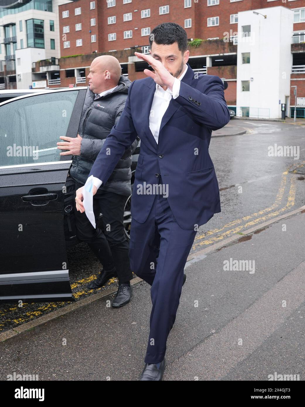 Mohamed Esreb (right), the husband of Camilla Fayed, and Andrew Bott ...