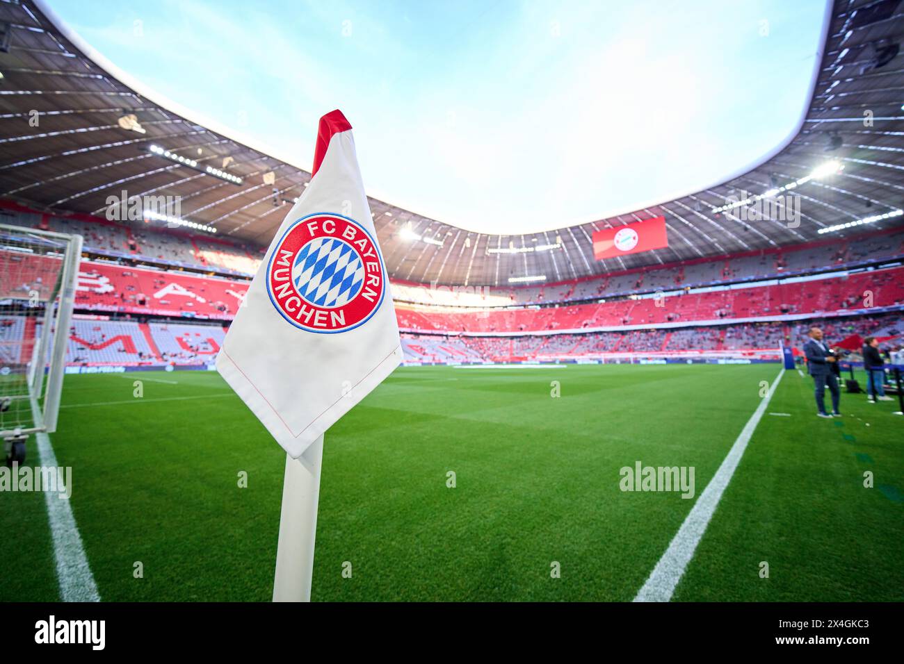 Munich, Germany. 30th Apr, 2024. Eckball Ecke, Eckfahne, corner flag ...