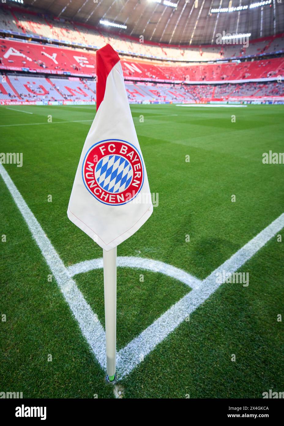Munich, Germany. 30th Apr, 2024. Eckball Ecke, Eckfahne, corner flag ...