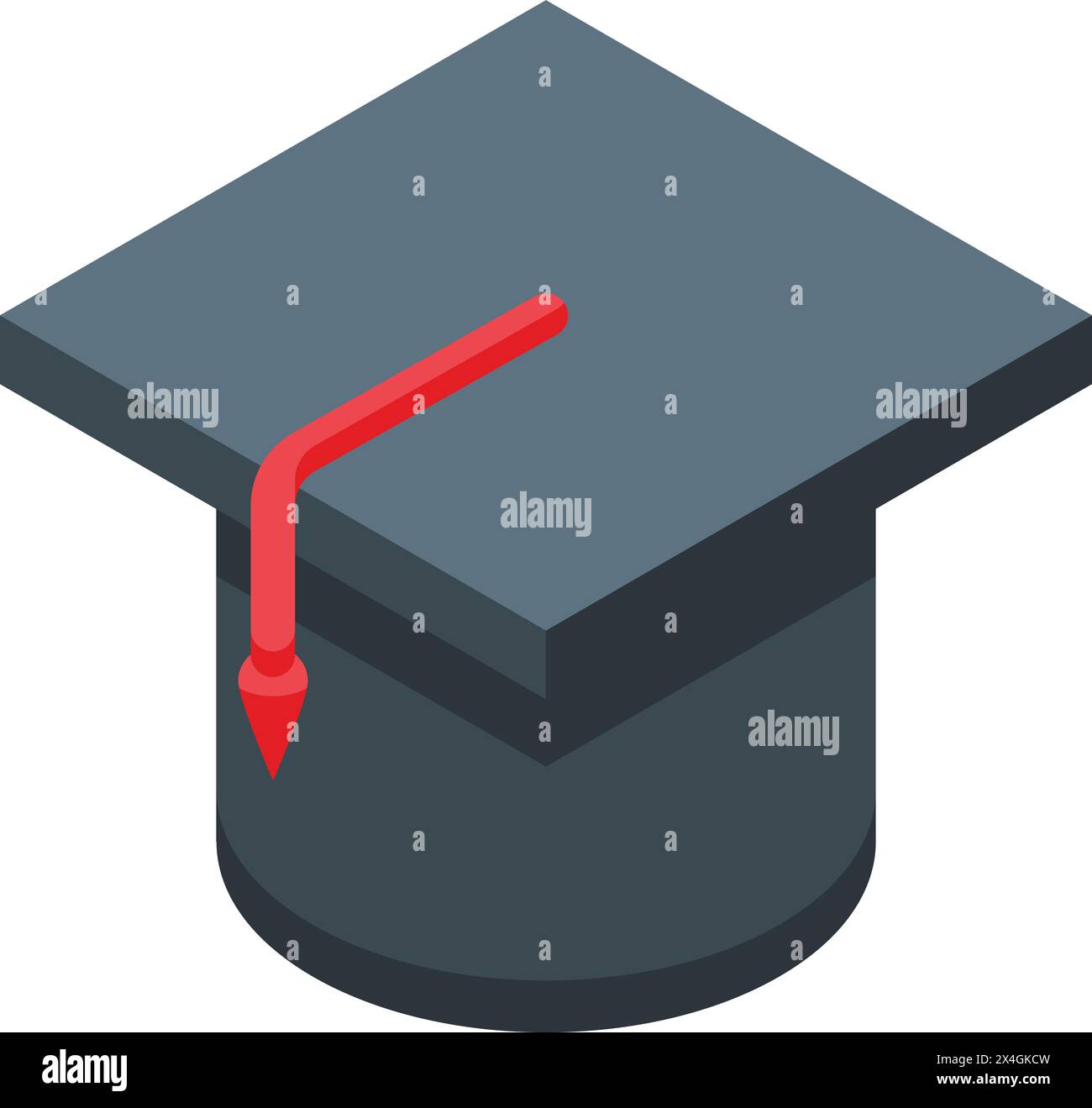 Graduate hat icon isometric vector. University graduation. Student ...