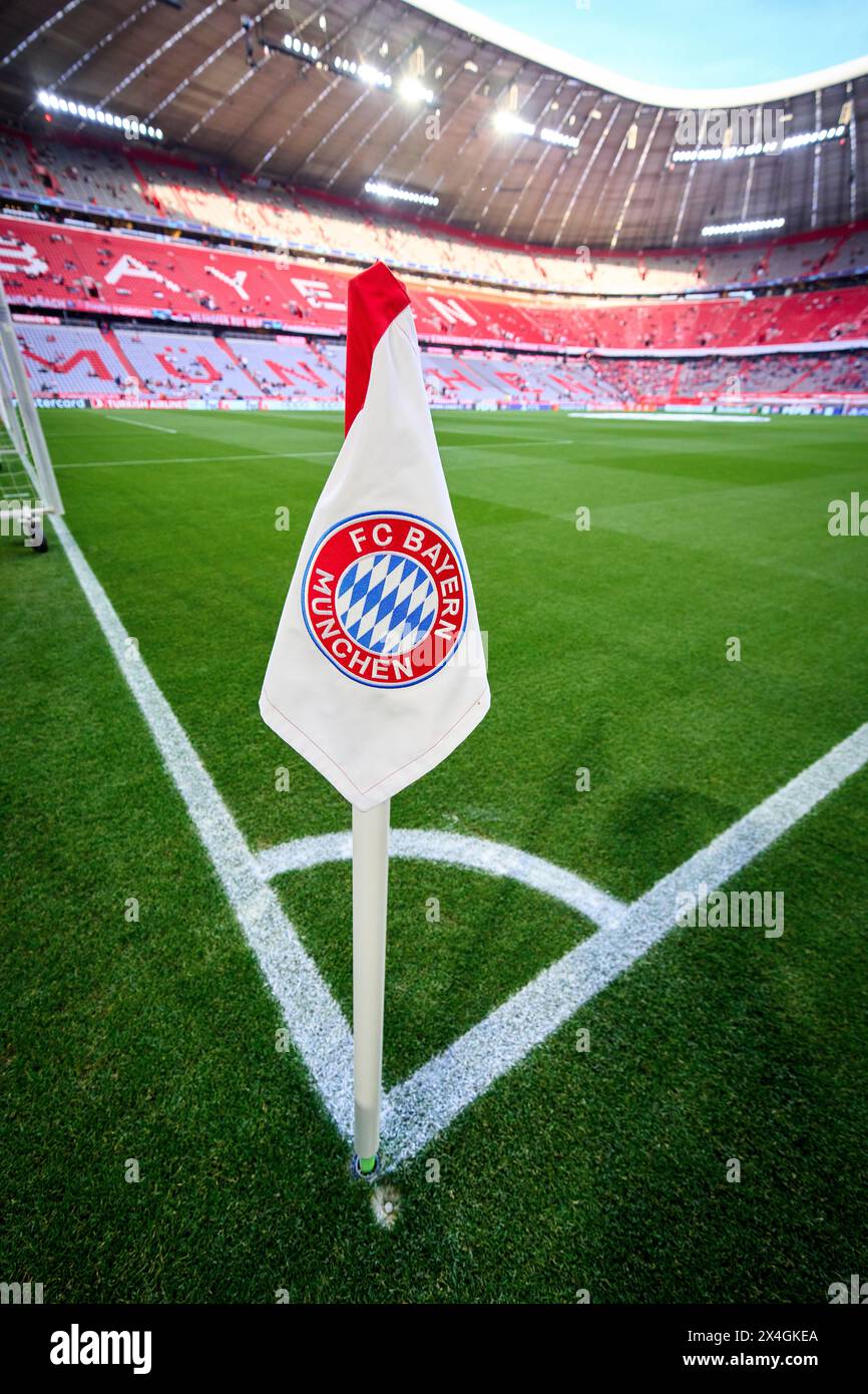 Munich, Germany. 30th Apr, 2024. Eckball Ecke, Eckfahne, corner flag ...