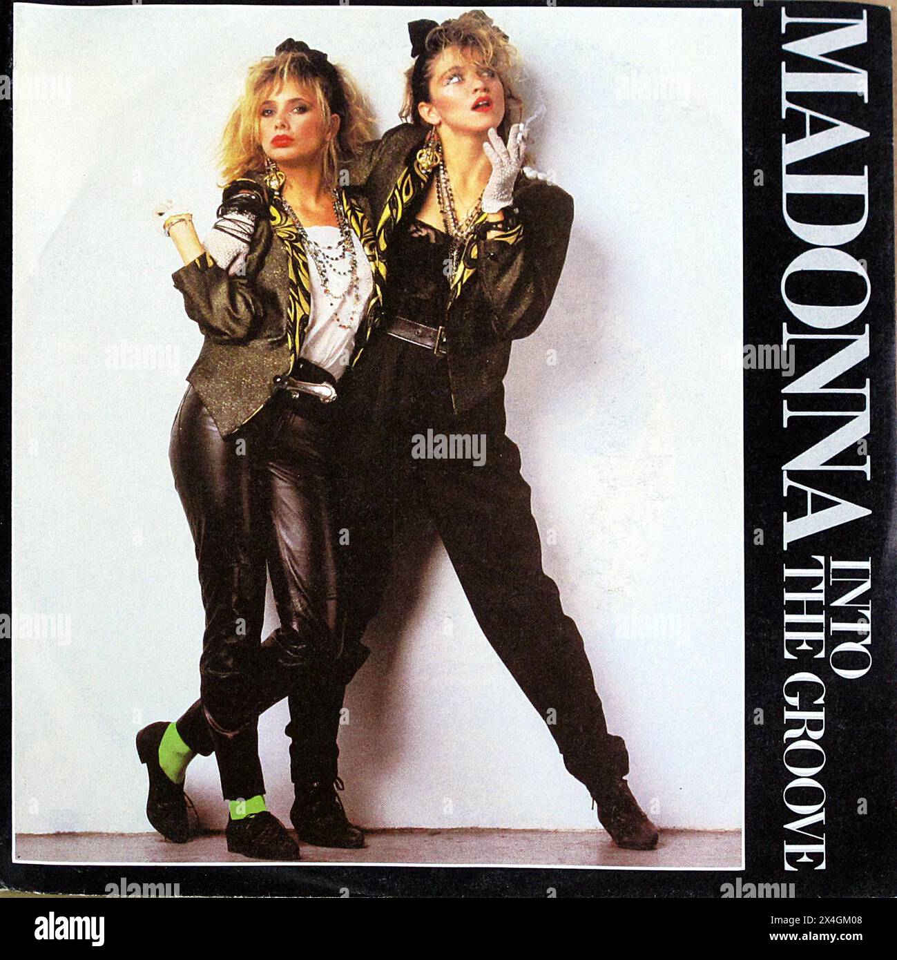 Madonna - Into The Groove - Vintage vinyl record cover Stock Photo - Alamy