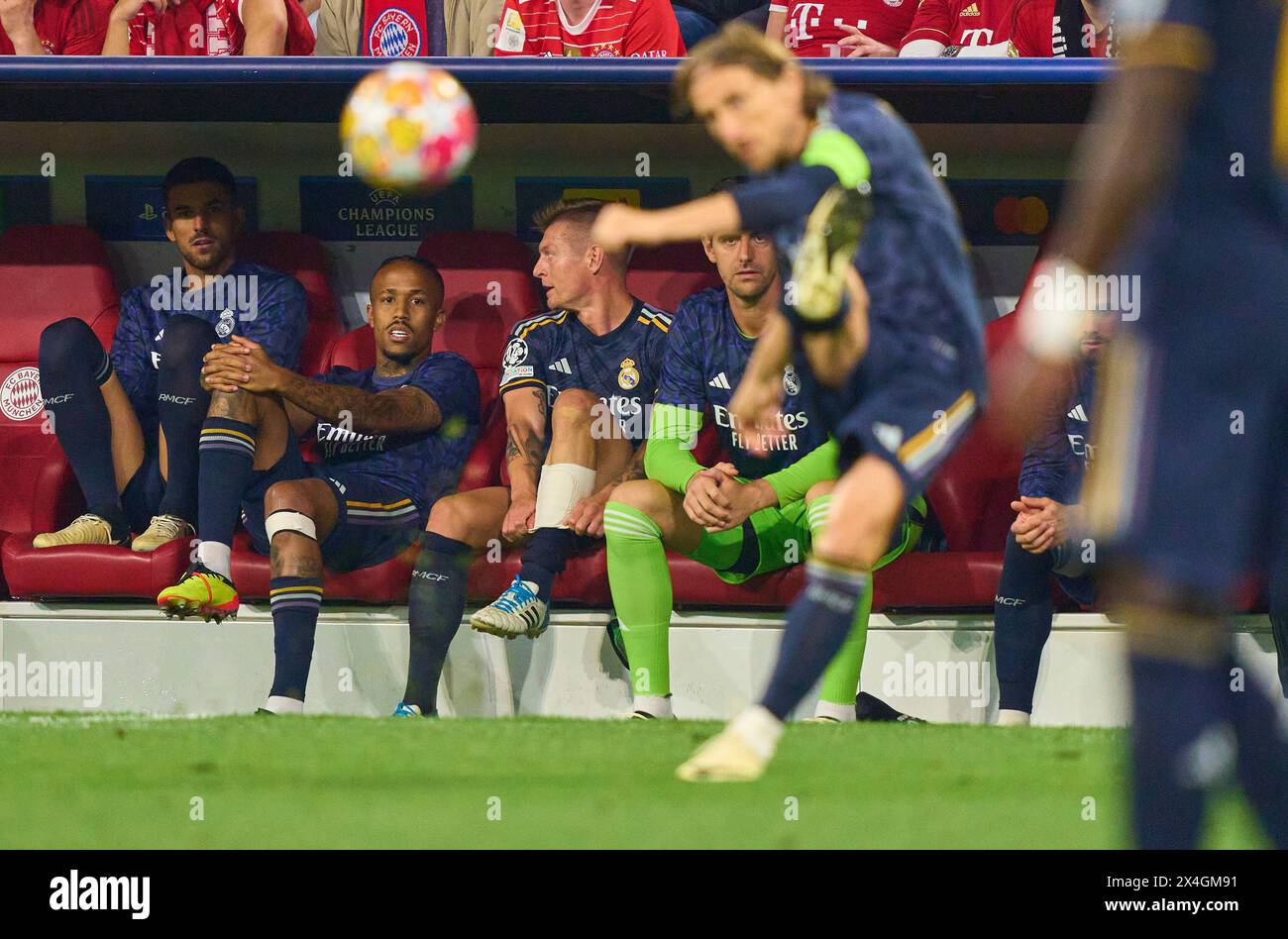 Toni KROOS, Real Madrid 8 Luka MODRIC, Real Madrid 10 exchange, Carlo Ancelotti, Trainer Real ...