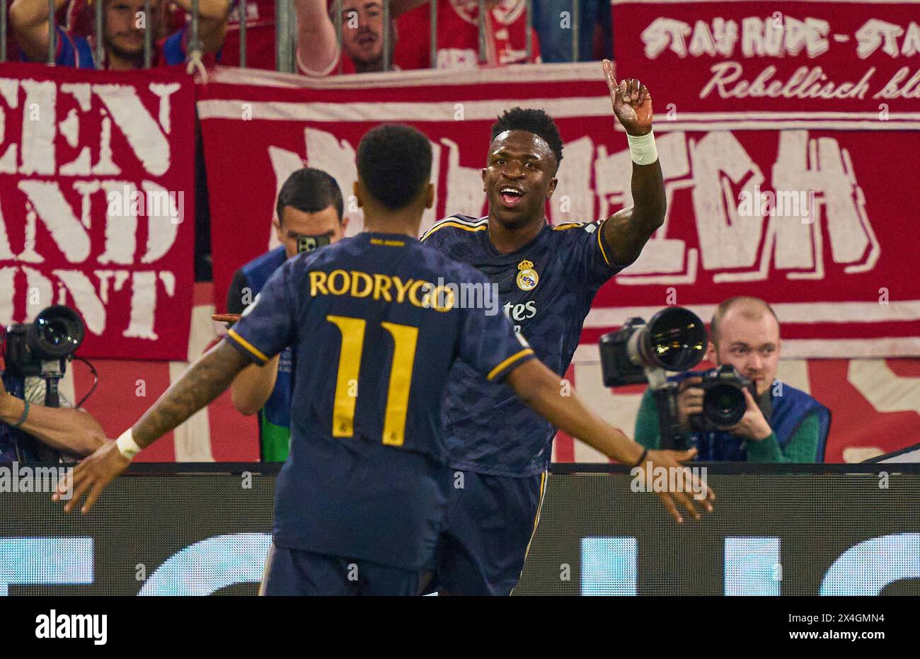 Munich, Germany. 30th Apr, 2024. Vinicius Junior, Real Madrid 7 scores ...