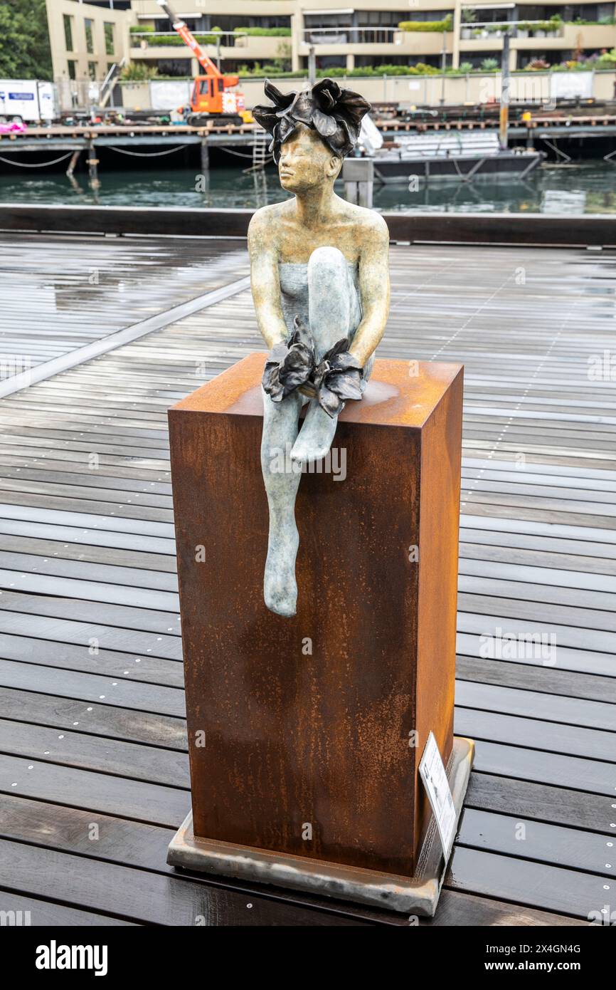 Woolloomooloo Sculpture Walk 2024, figurative swimmer forms by Mela ...