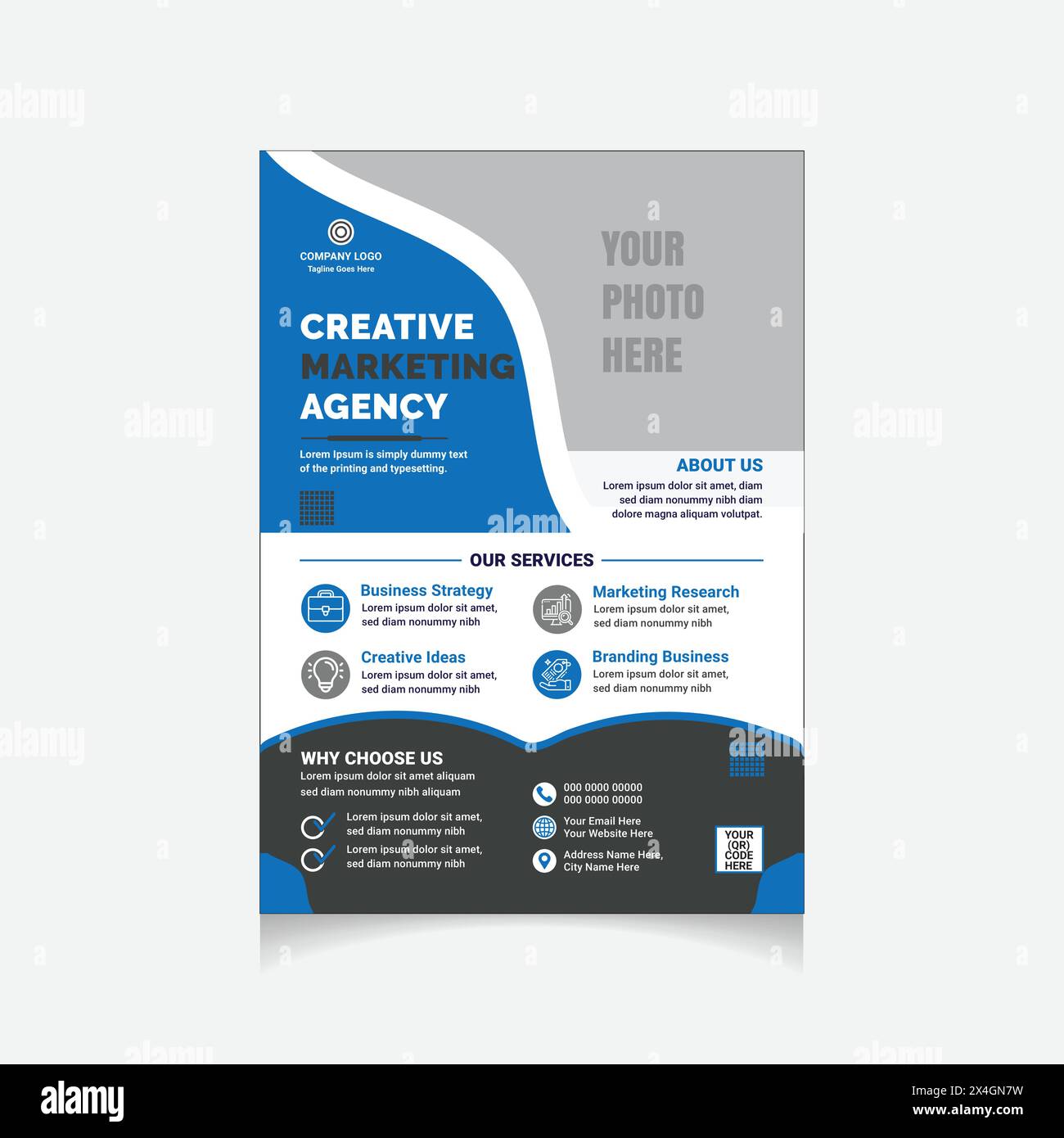 Conference invitation template Stock Vector Images - Alamy