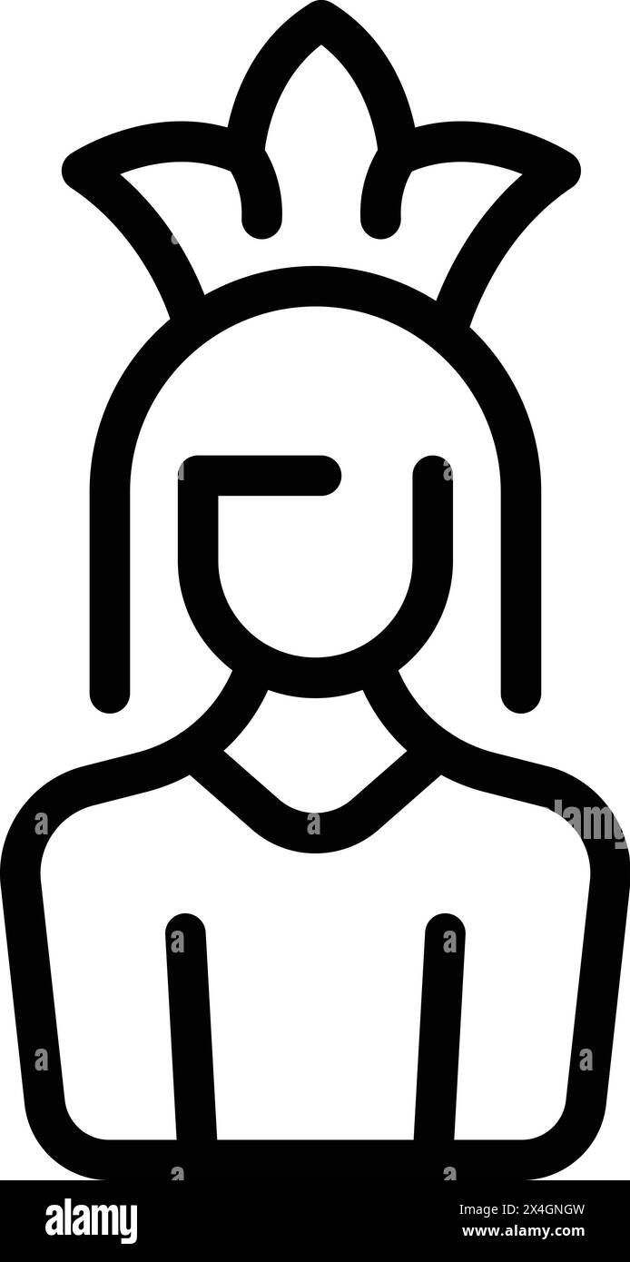Female empowerment icon outline vector. Respect gender diversity ...