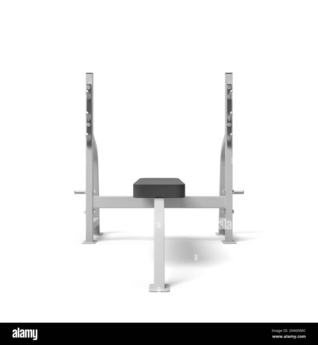 Front view of a simple weight bench Stock Photo - Alamy