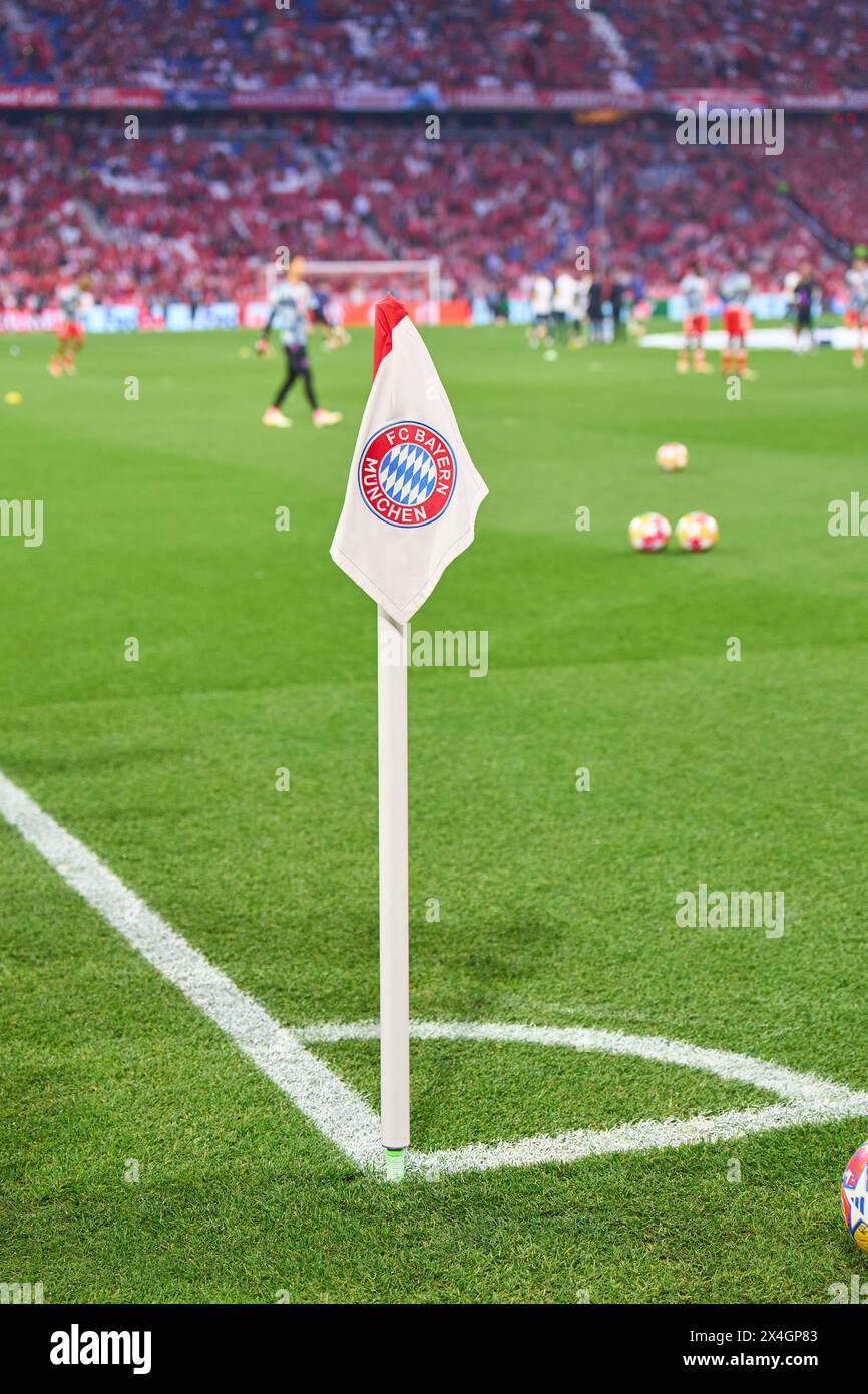 Munich, Germany. 30th Apr, 2024. Eckball Ecke, Eckfahne, corner flag ...