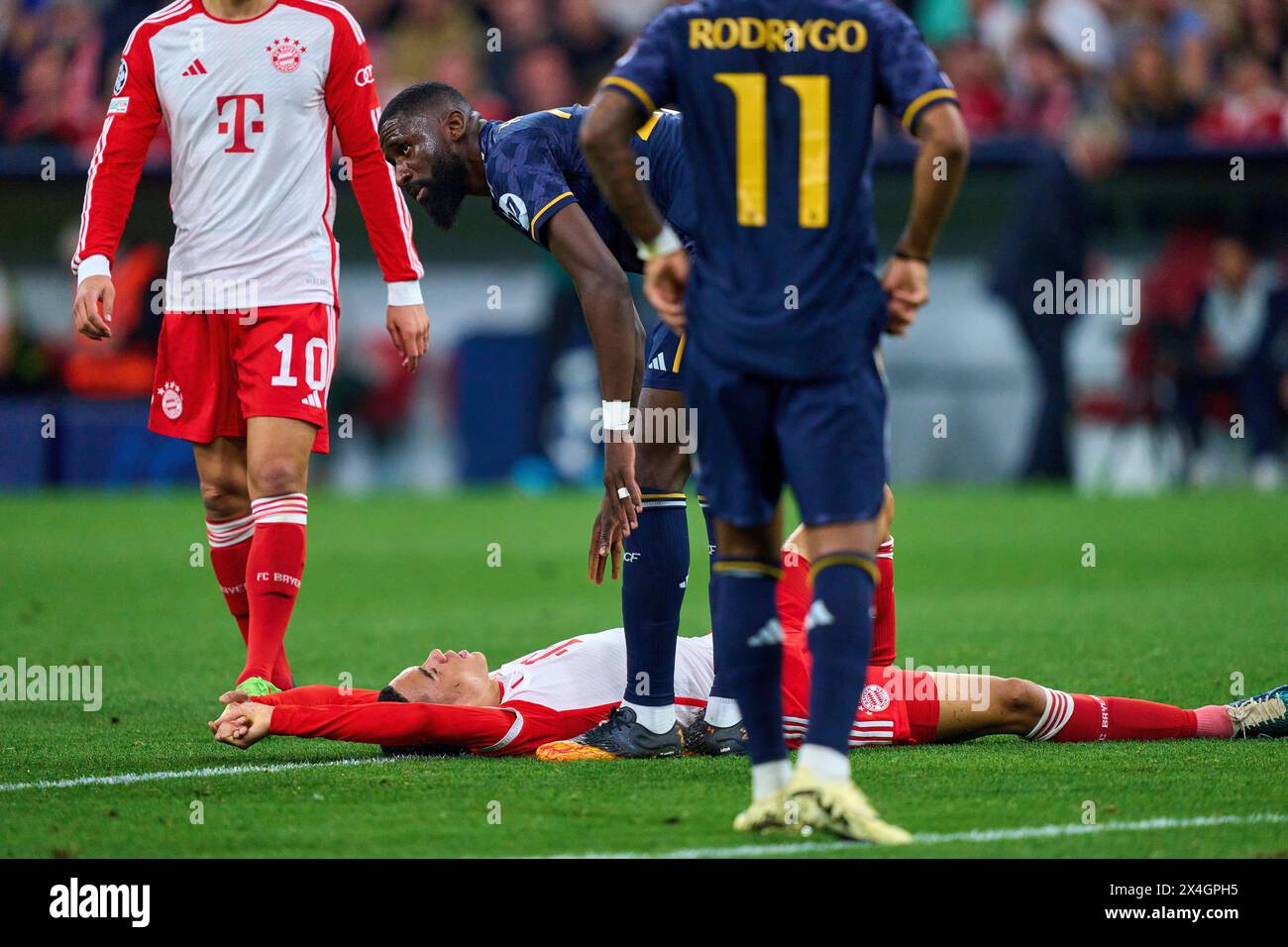 Jamal MUSIALA, FCB 42 in the semi final match FC BAYERN MUENCHEN - REAL ...