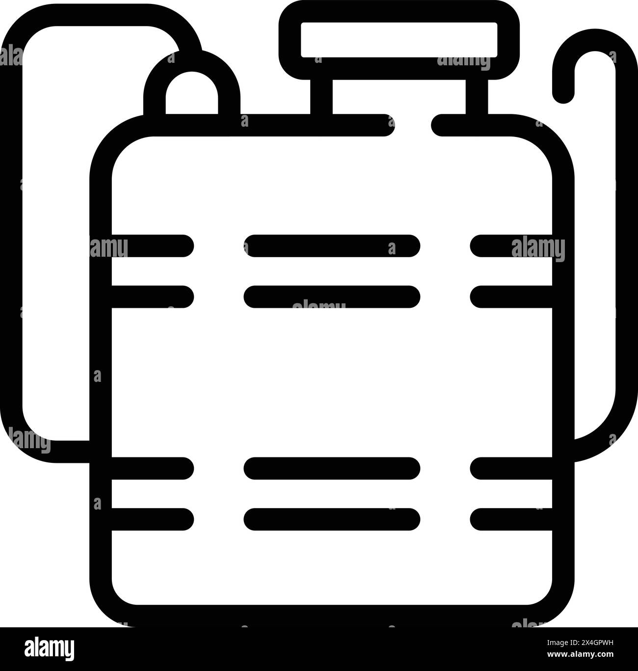 Pest control sprayer icon outline vector. Agriculture fertilizer ...