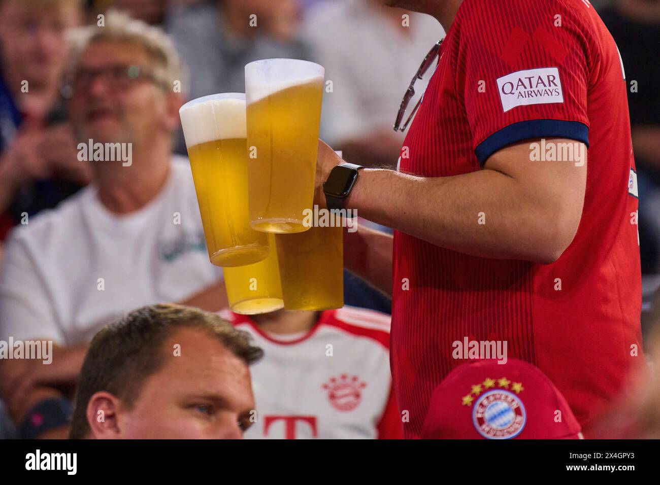 FCB fans with beer in the semi final match FC BAYERN MUENCHEN - REAL ...