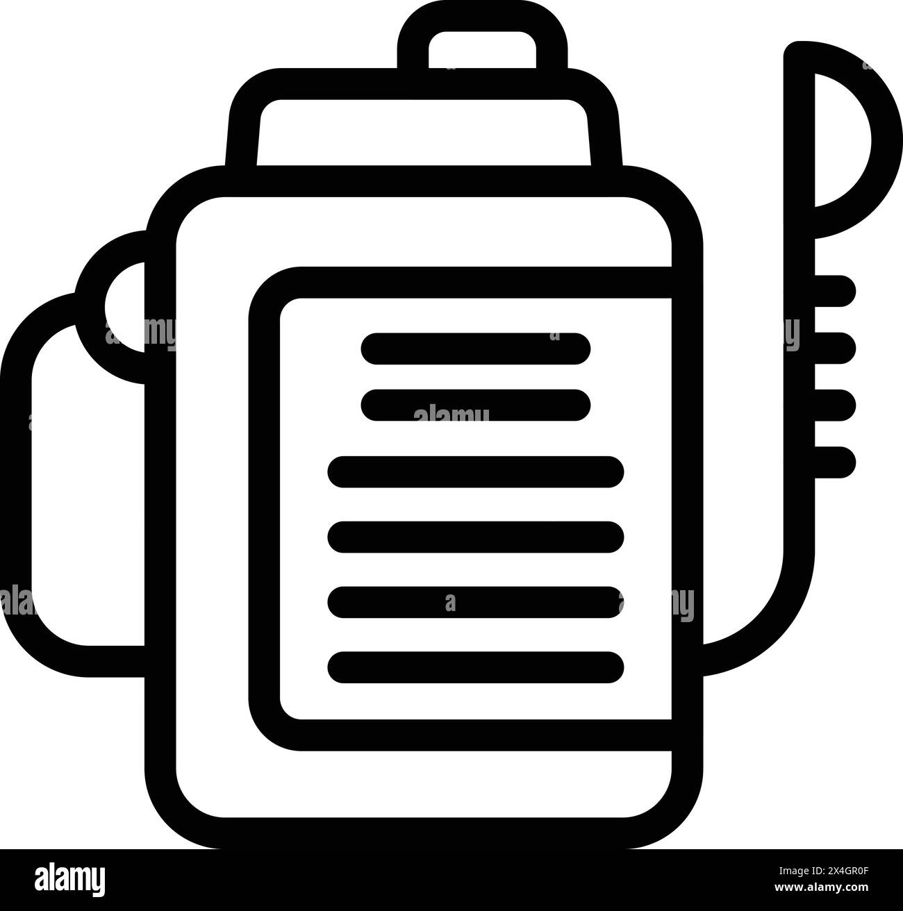 Chemical sprayer icon outline vector. Pesticide pump equipment ...