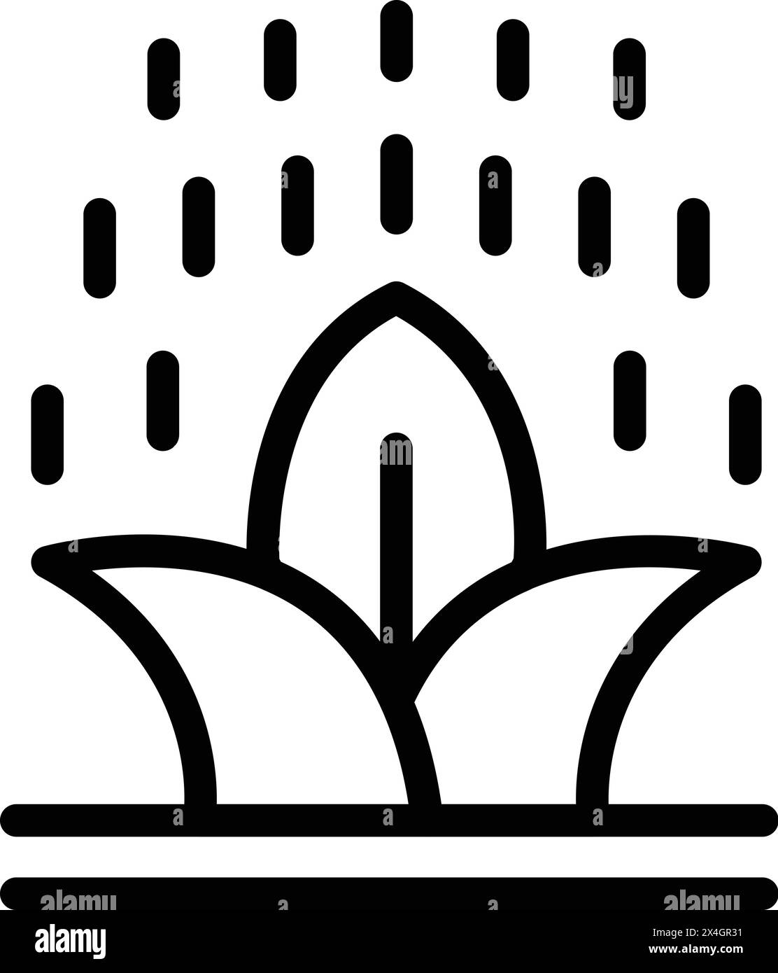Plant leaves insecticide spraying icon outline vector. Crops growth ... Plant leaves insecticide spraying icon outline vector. Crops growth ...