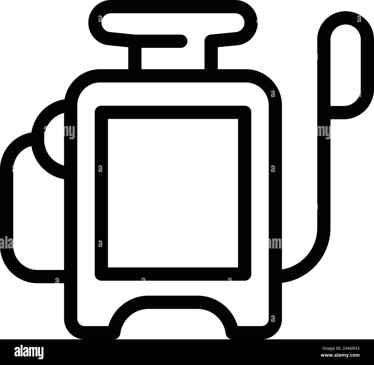 Backpack pest control sprayer icon outline vector. Farming equipment ...