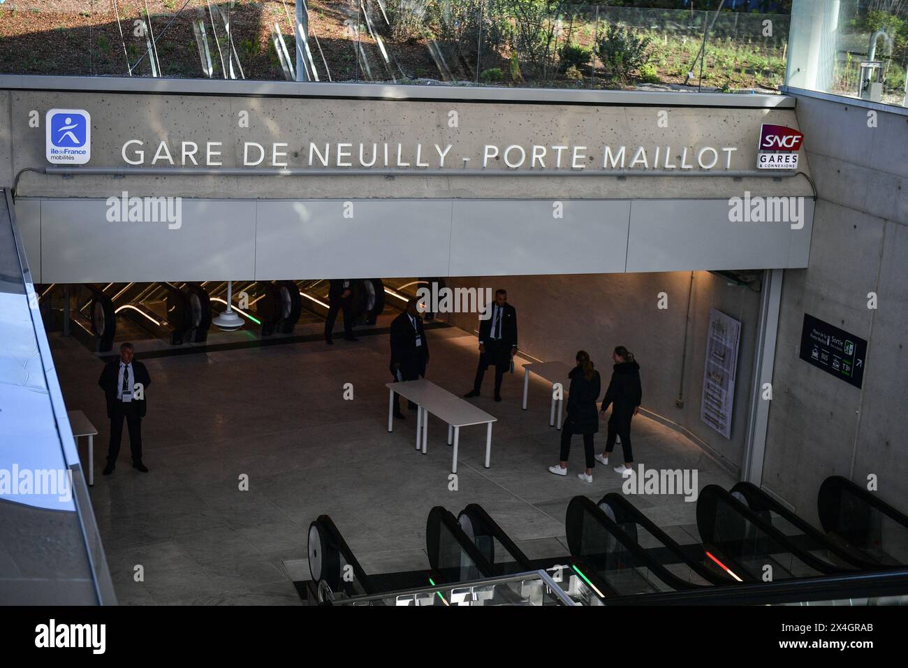 This photograph shows the new station of the Regional Express Network ...