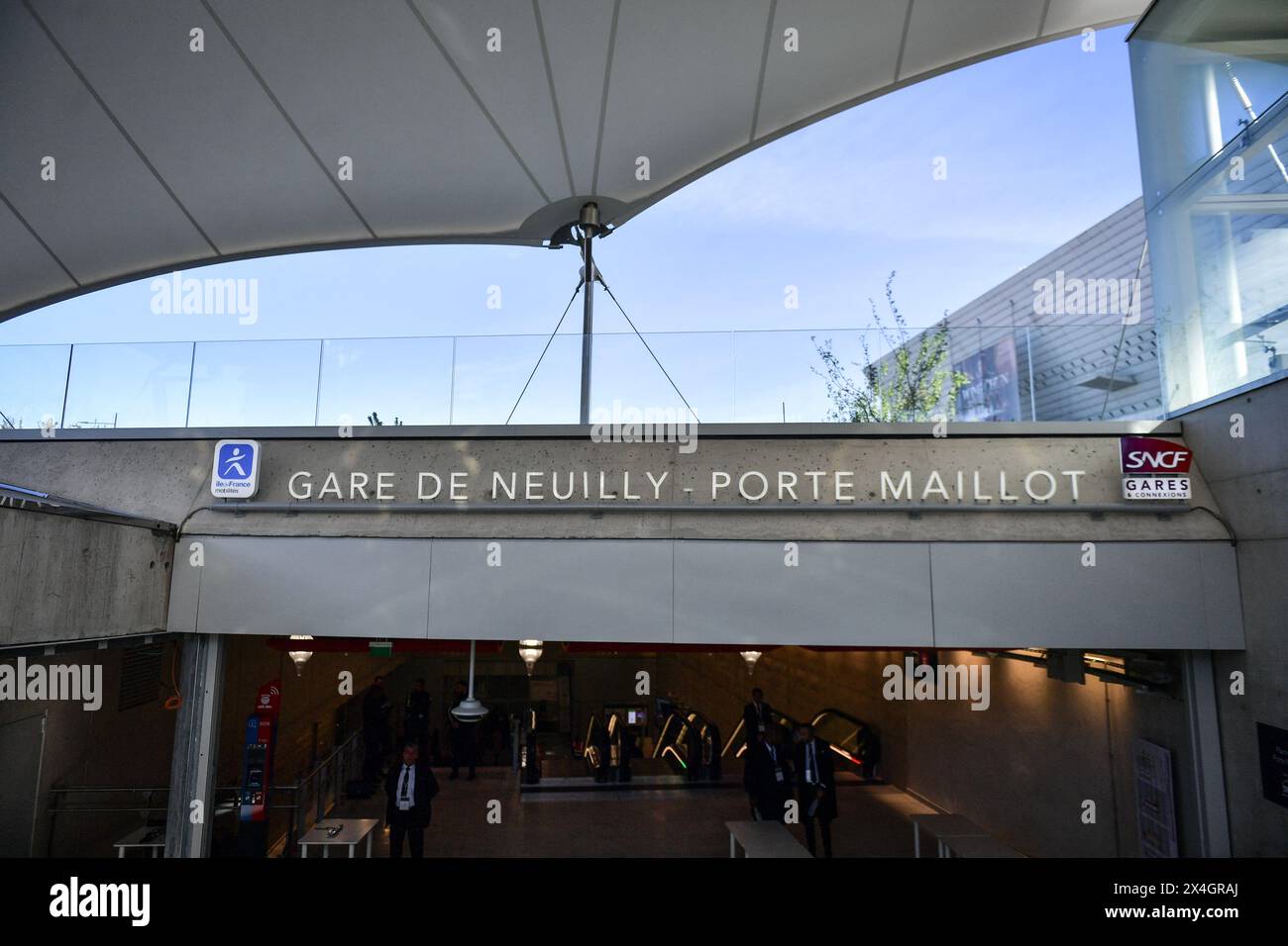 Paris, France. 03rd May, 2024. This photograph shows the new station of ...