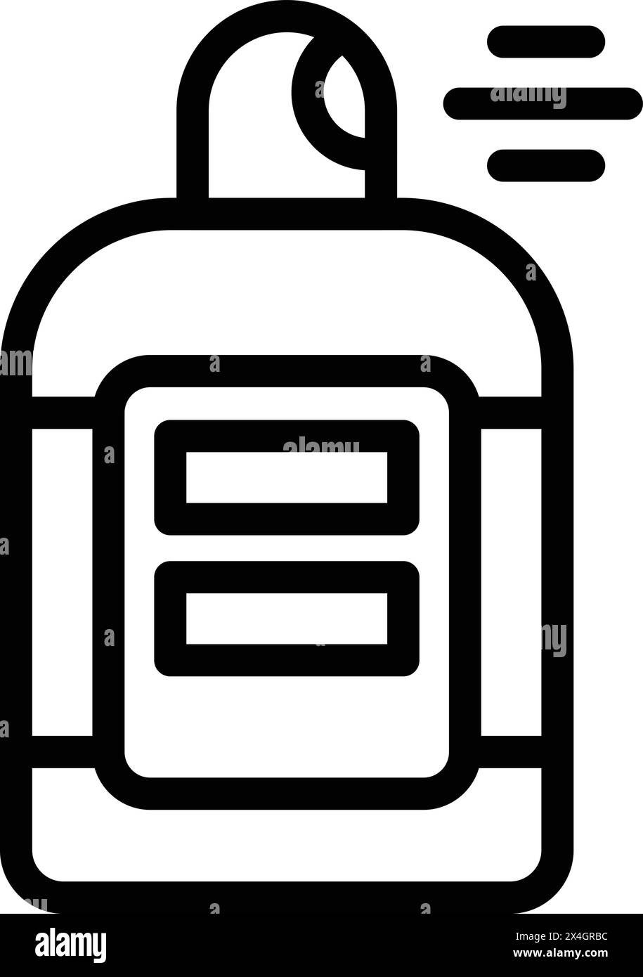 Crop duster spray icon outline vector. Pest control sprayer bottle ...