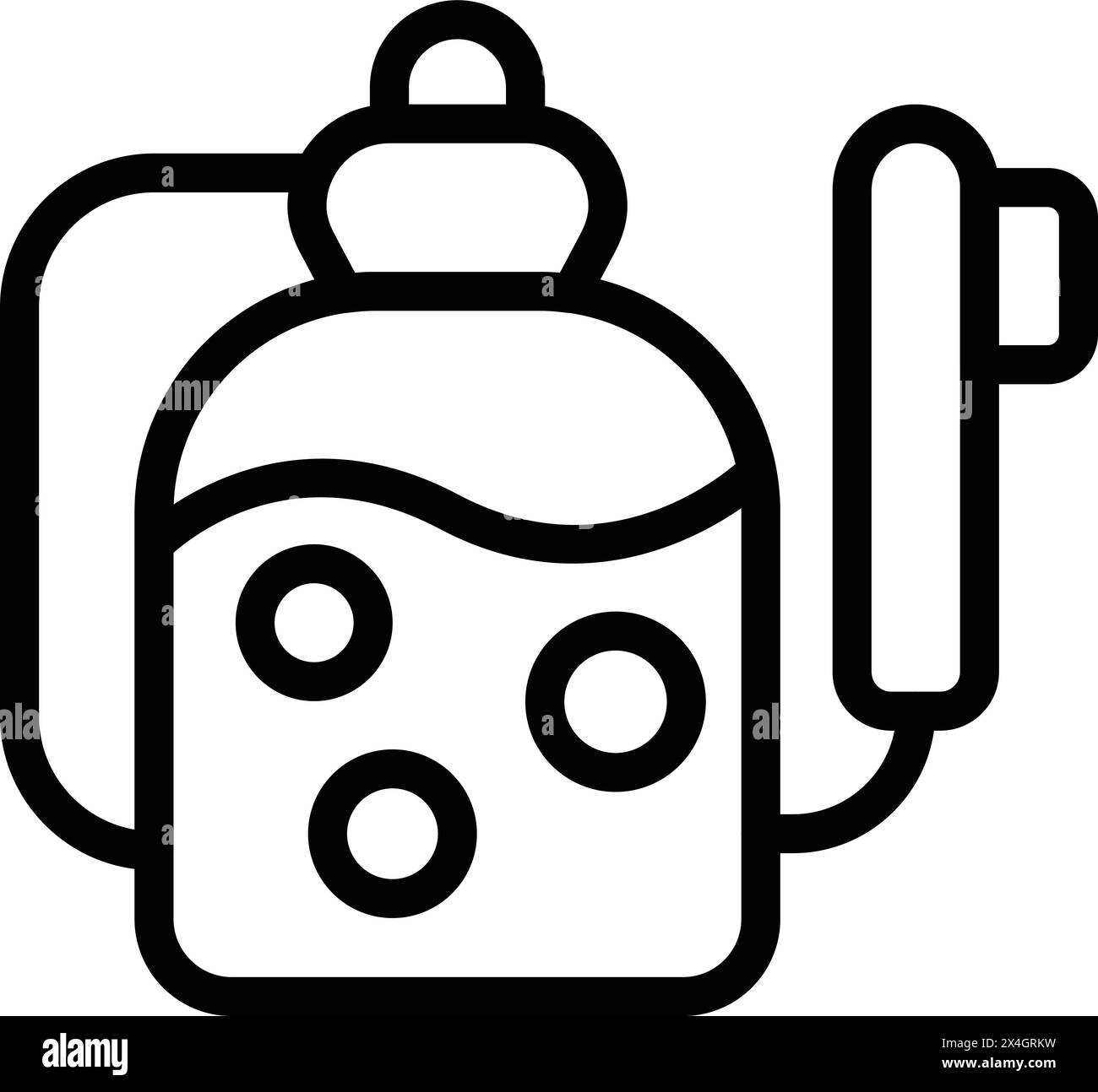 Spraying pesticide equipment icon outline vector. Compressor pump ...