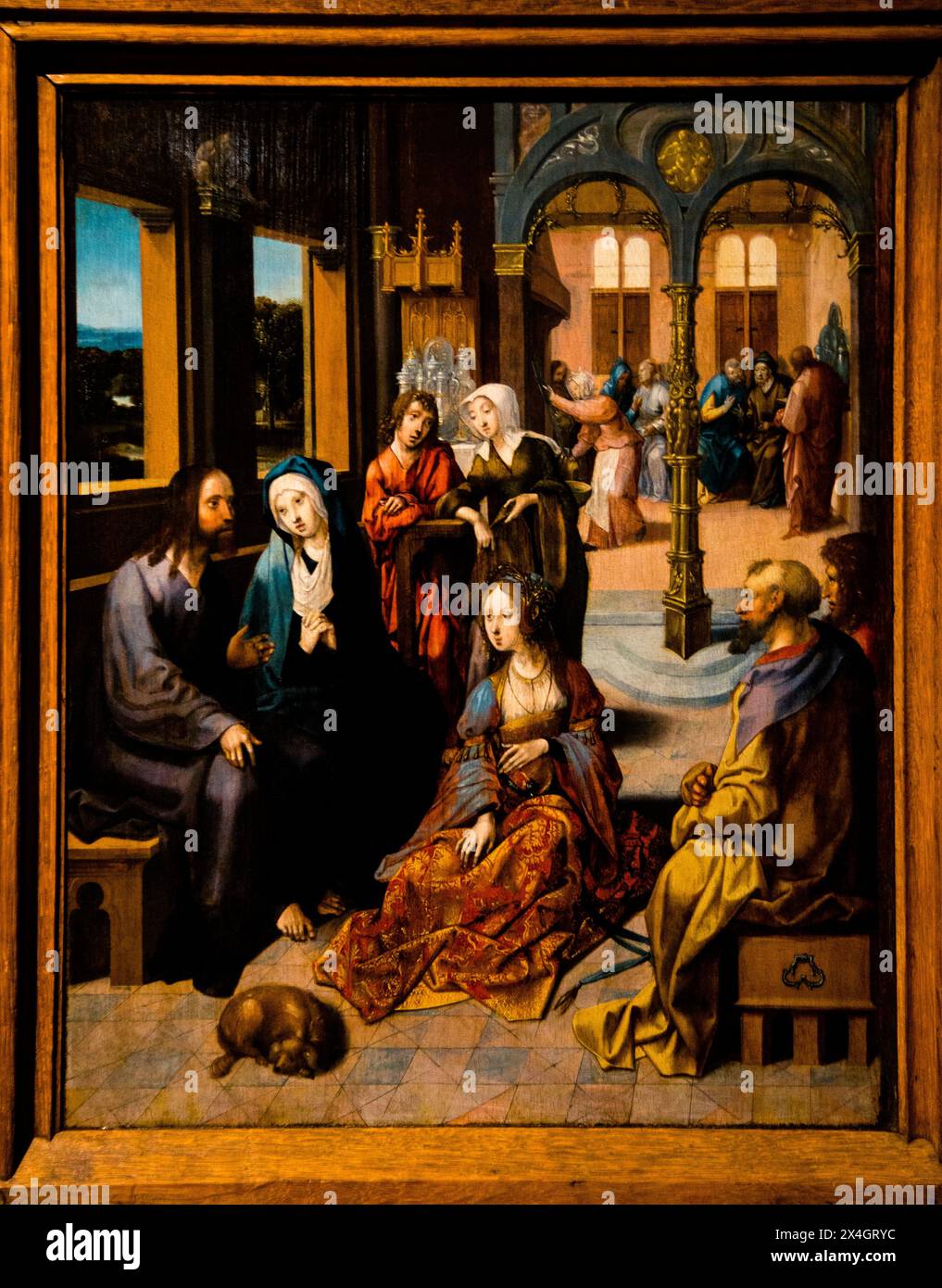 Christ's Second Visit to the House of Mary and Martha, Cornelis Engebrechtsz, Rijksmuseum ...