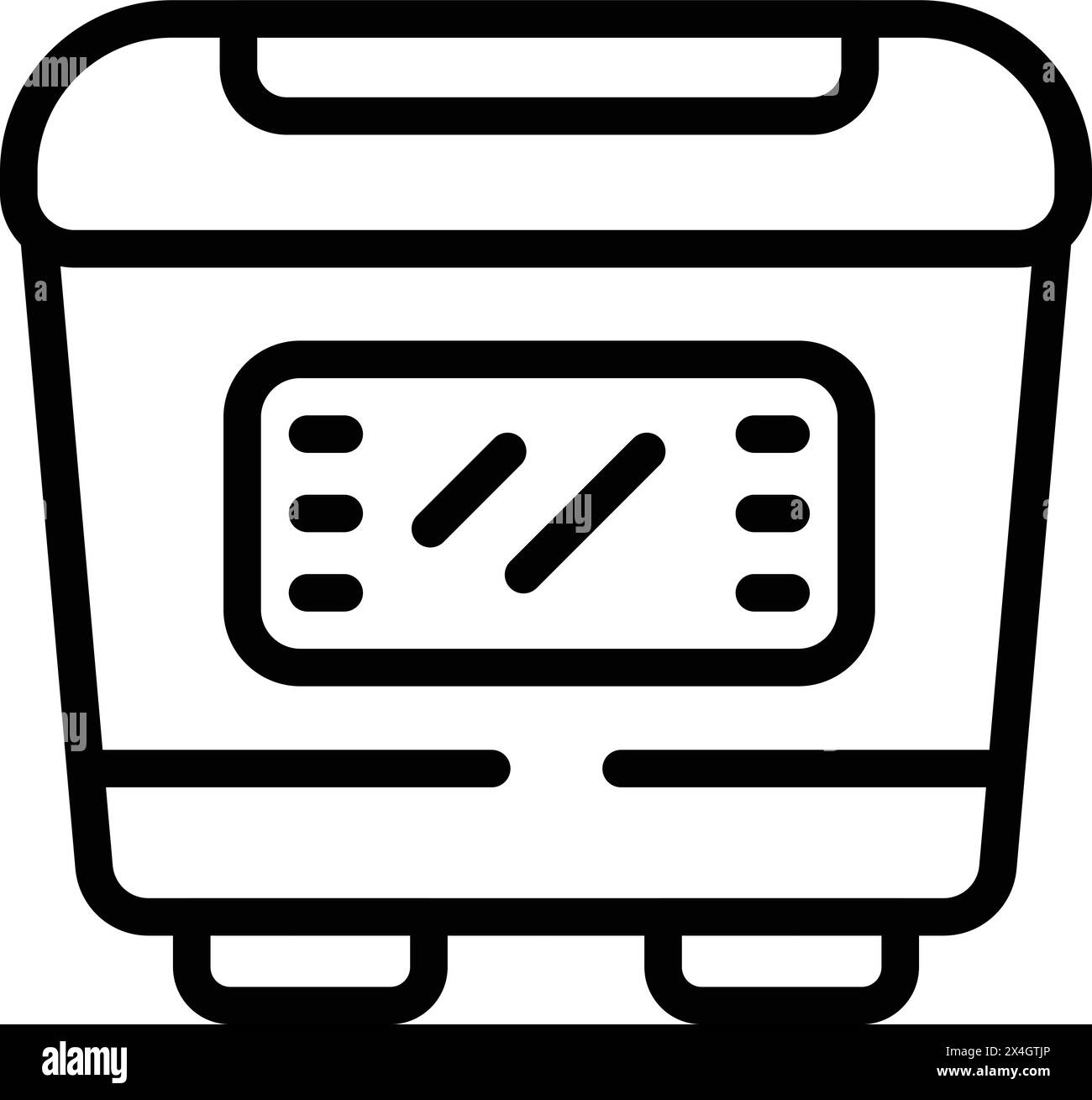 Professional bread maker icon outline vector. Commercial baking machine ...