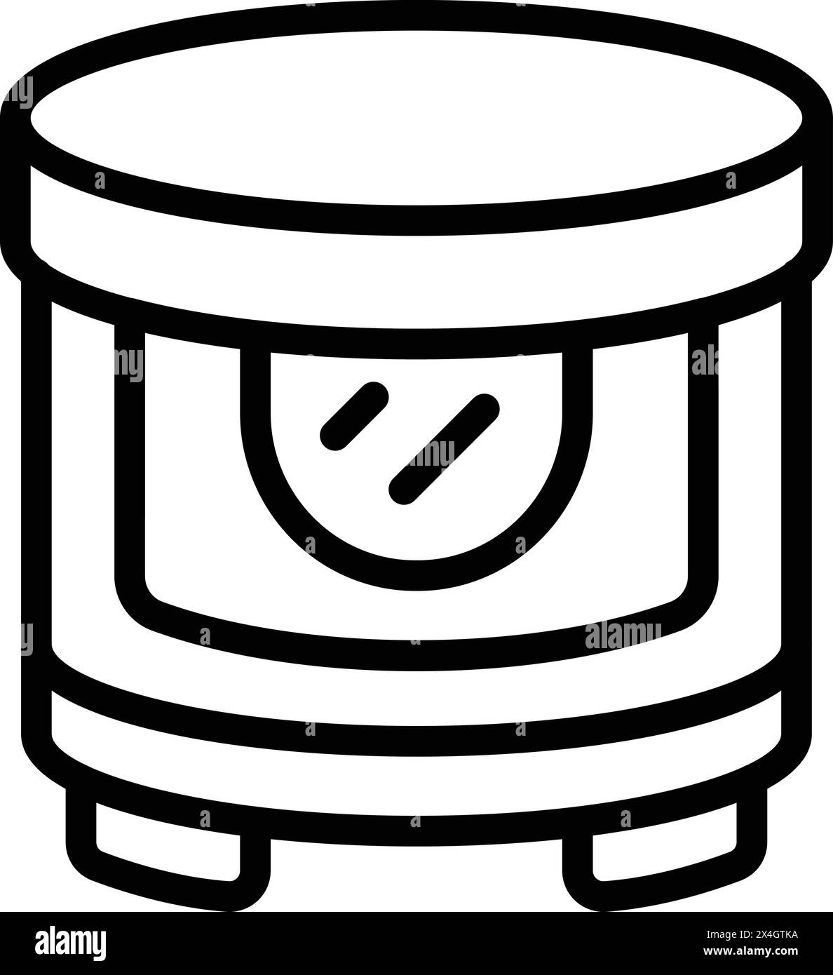Bread mixing machine icon outline vector. Automatic bakery equipment ...