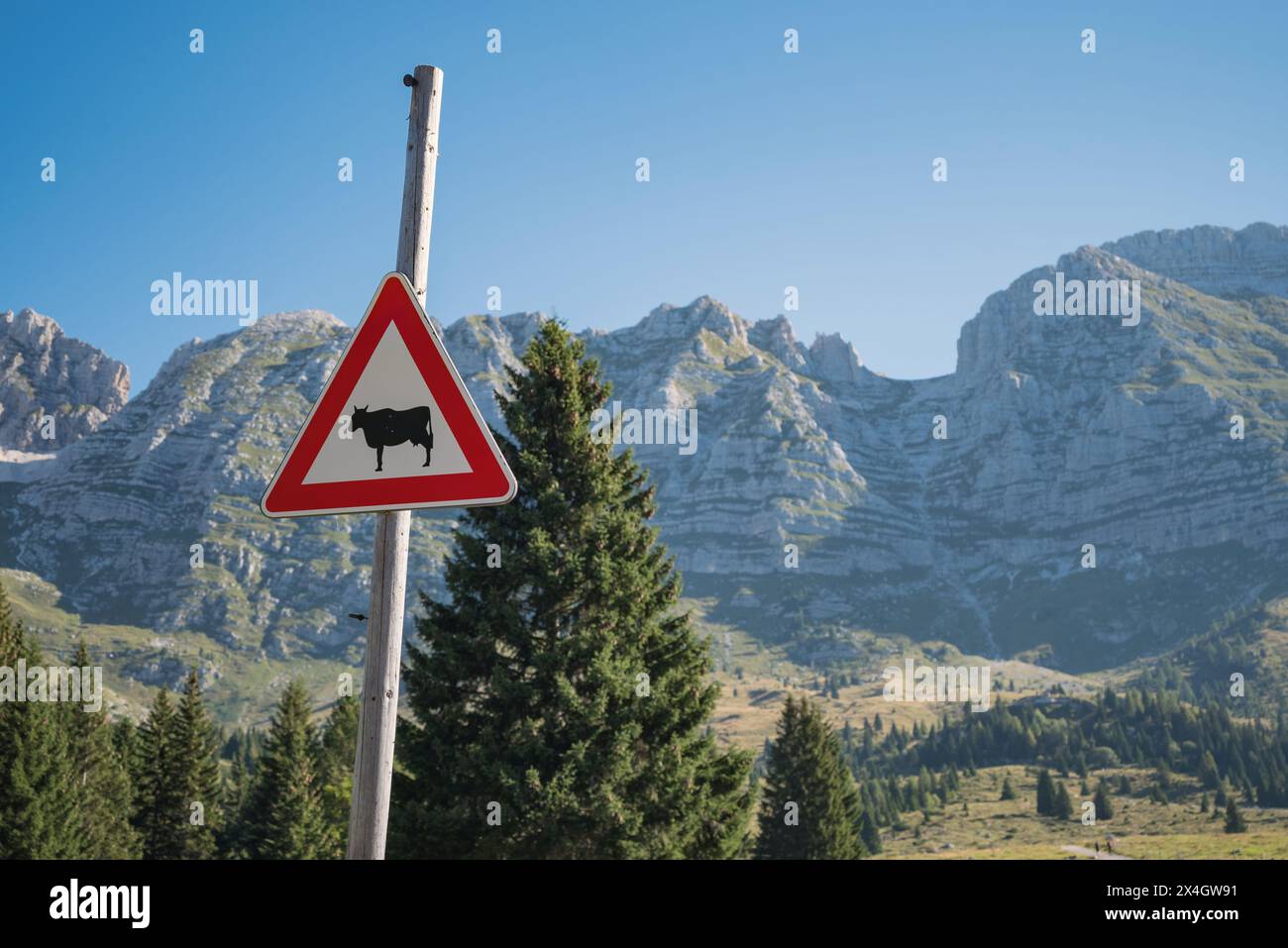 Hazard warning attention sign hi-res stock photography and images - Alamy