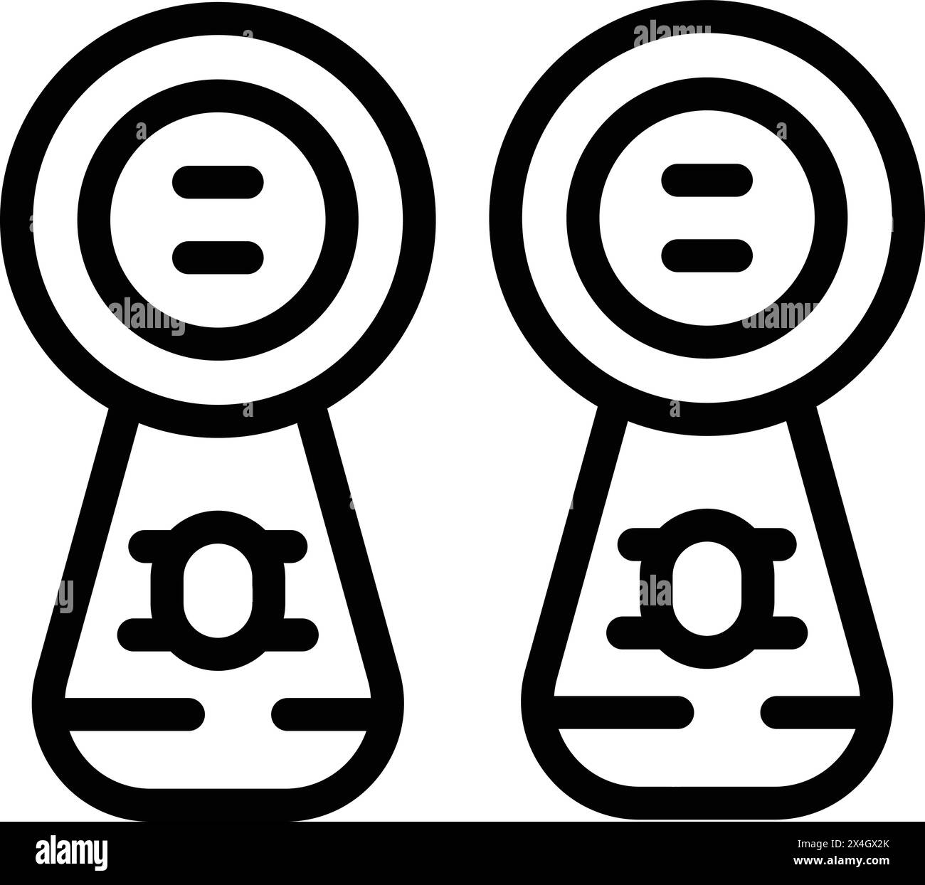 Gaming earbuds icon outline vector. Videogame player headphones ...