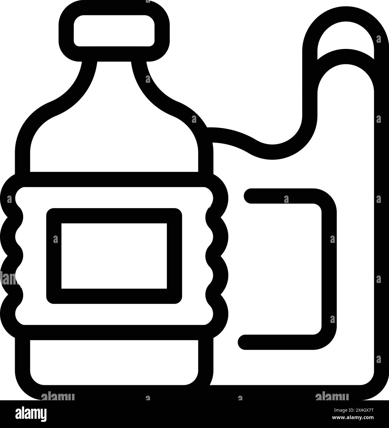 Plastic waste sorting icon outline vector. Bottles collection. Waste ...