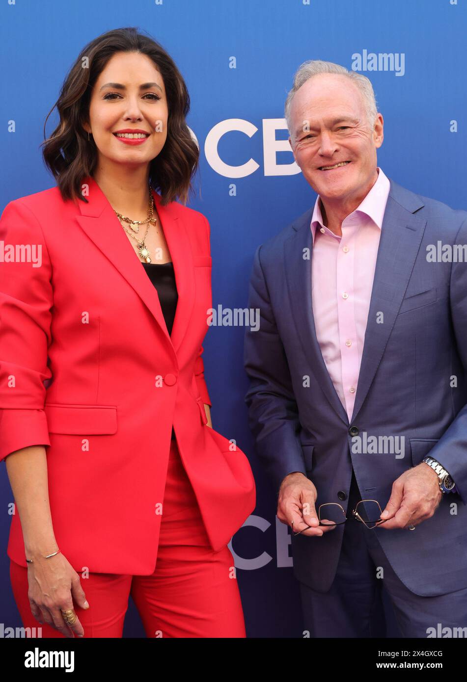 LOS ANGELES, CA - May 2: Cecilia Vega, Scott Pelley at the CBS Fall ...