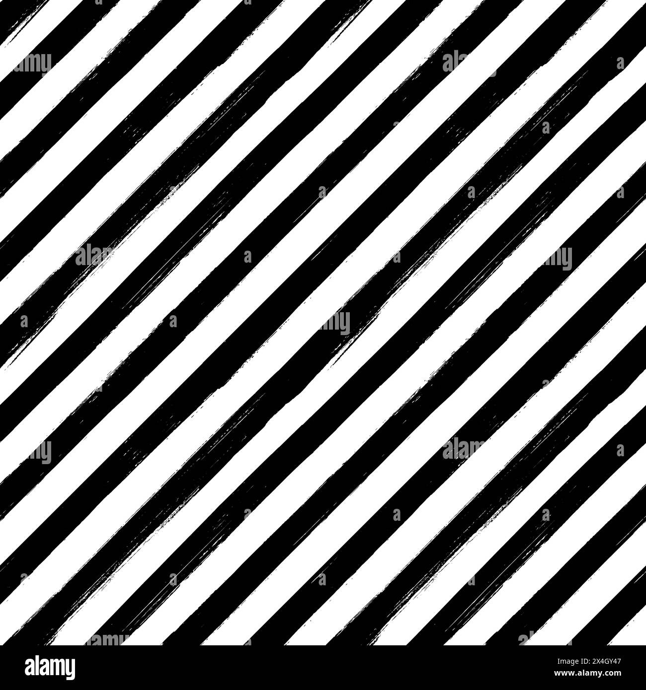 Diagonal stripe pattern. Seamless painted background. Hand drawn brush ...