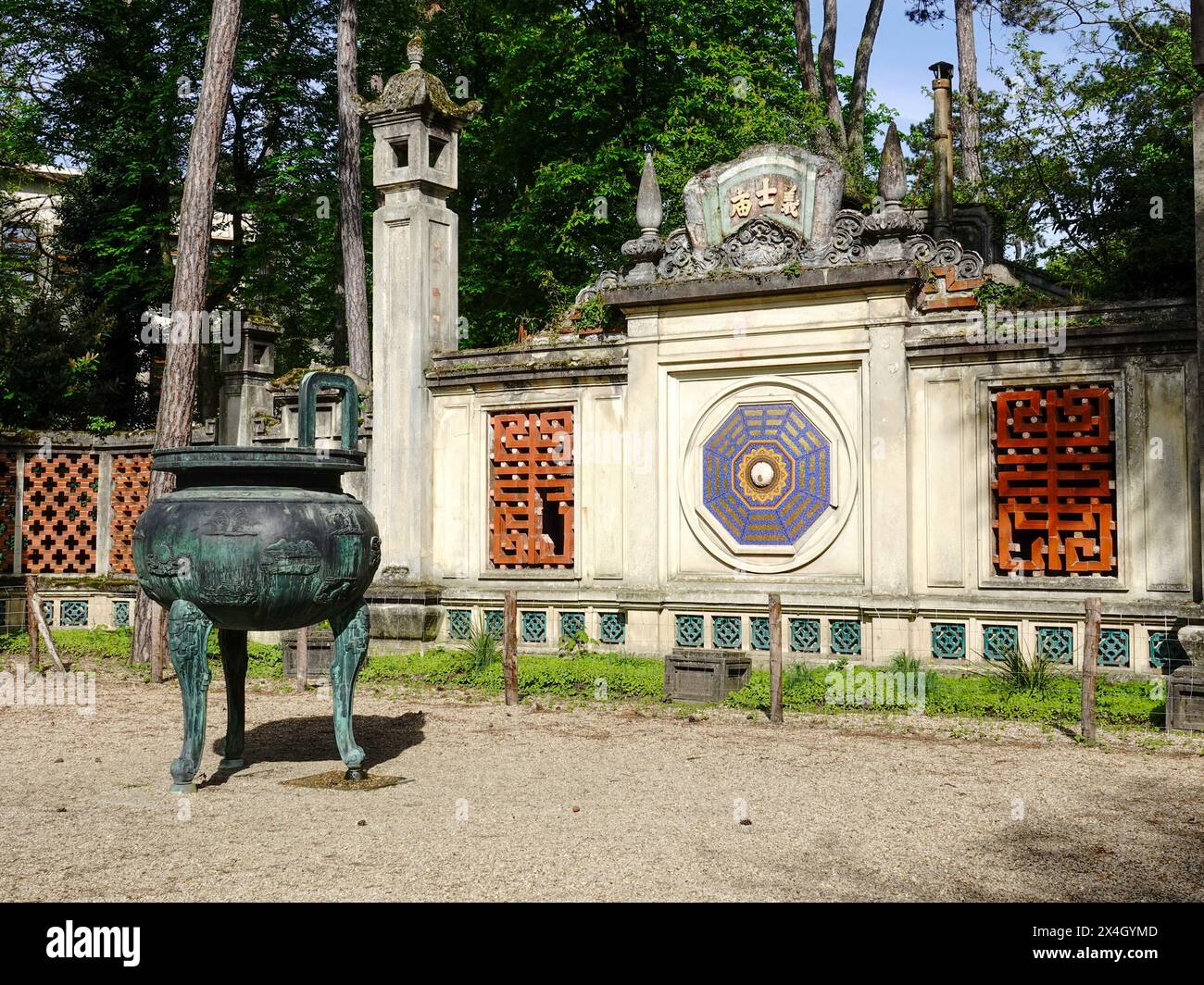 Replica of a “Dinh,” or Vietnamese communal temple, from the province ...