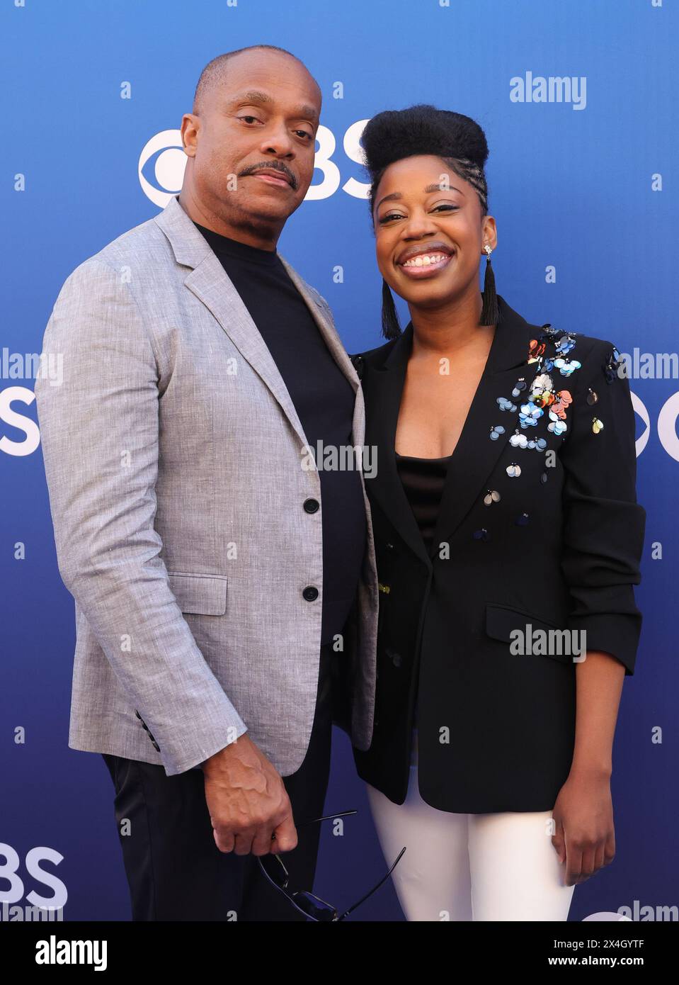 LOS ANGELES, CA - May 2: Rocky Carroll, Diona Reasonover at the CBS ...