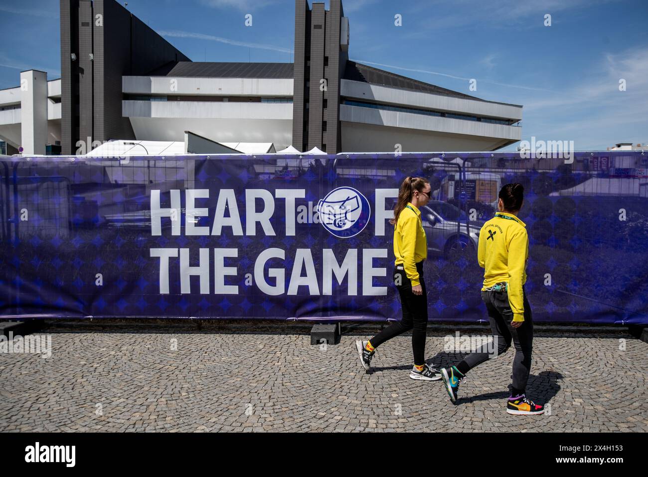Ostrava, Czech Republic. 03rd May, 2024. Preparation of the fanzone and ...