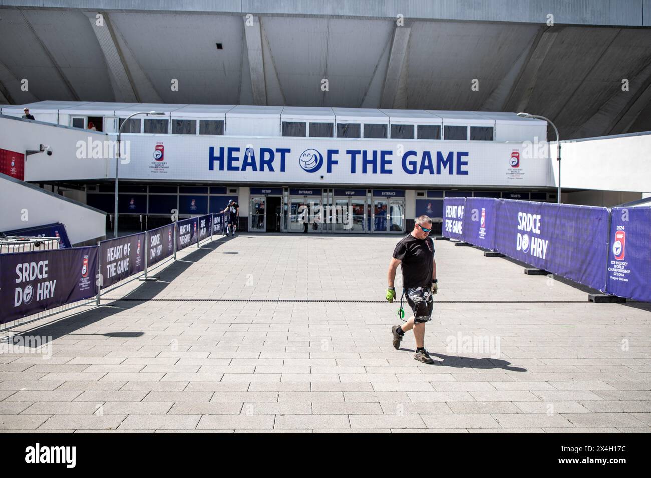 Ostrava, Czech Republic. 03rd May, 2024. Preparation of the fanzone and ...