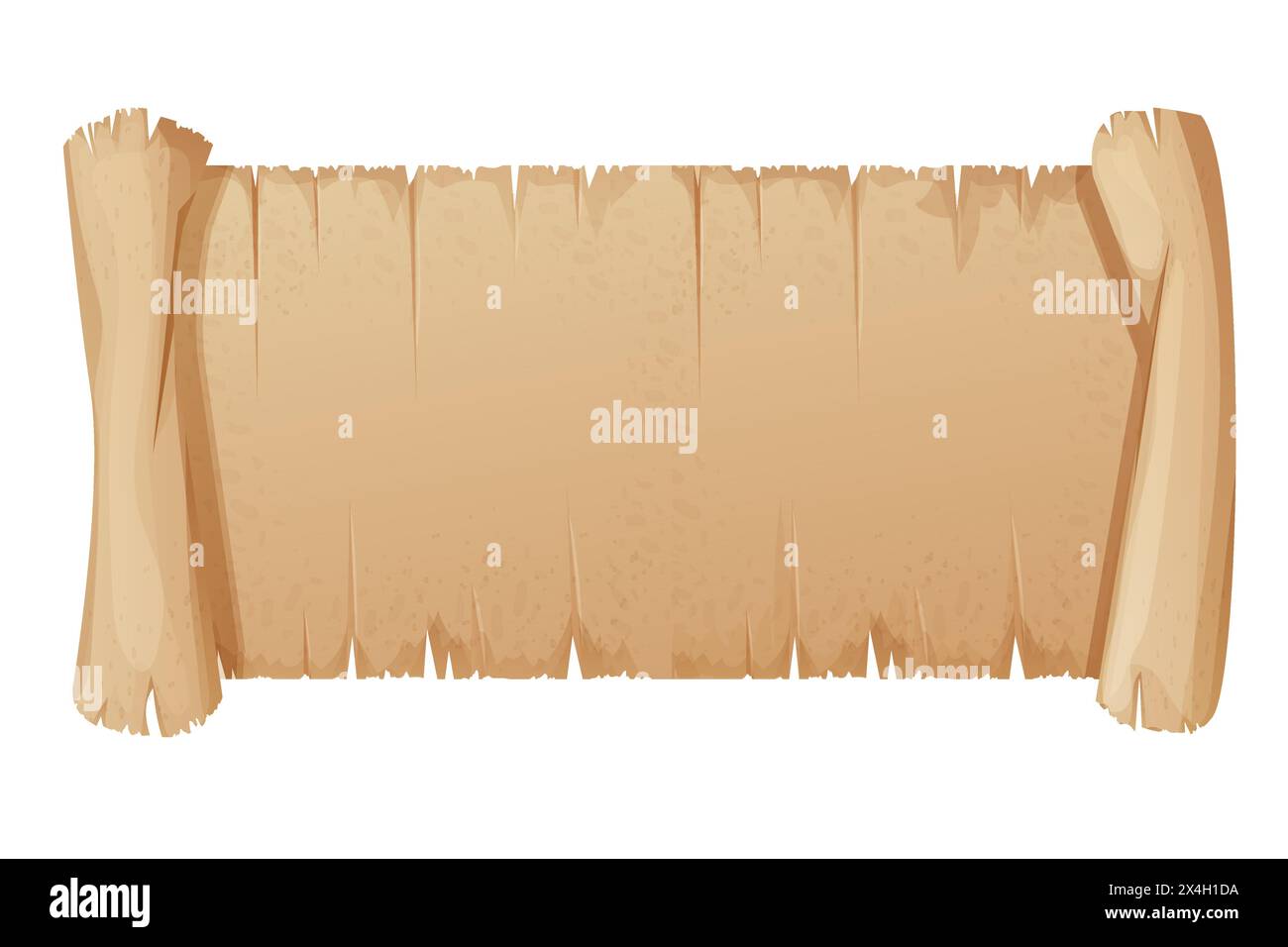 Old parchment paper scrolls, page, aged sheet surface, map, book blank ...