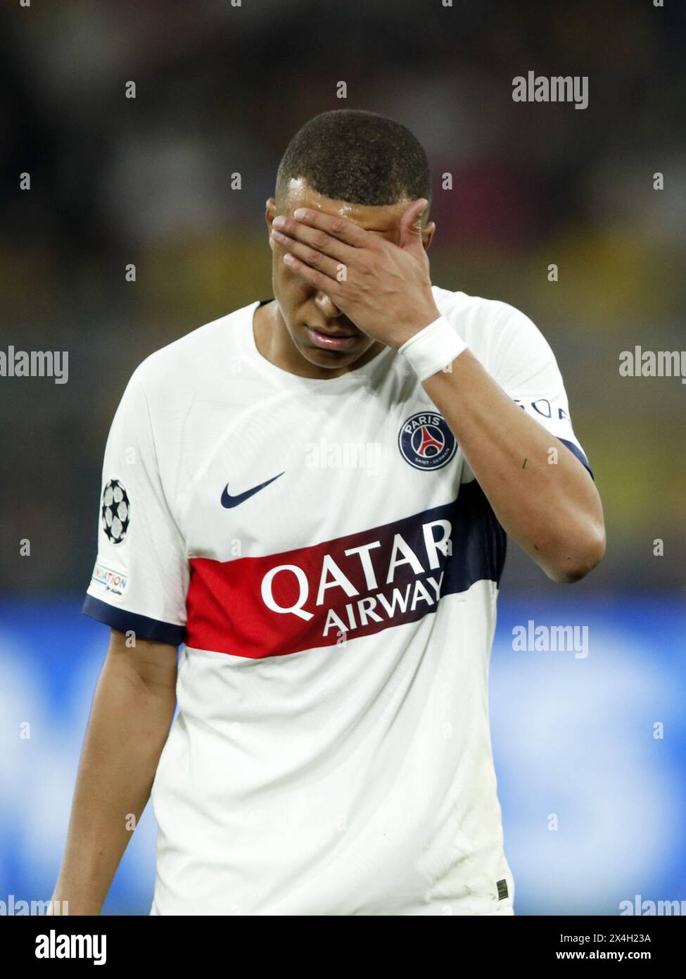 DORTMUND - Kylian Mbappe of Paris Saint-Germain is disappointed during ...