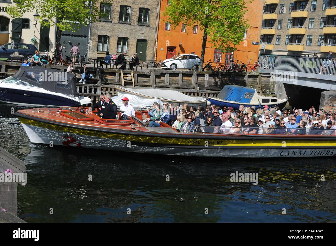 Copenhagen/ Denmark/03 MAY 2024 2024/Cruise boat and summer life on ...