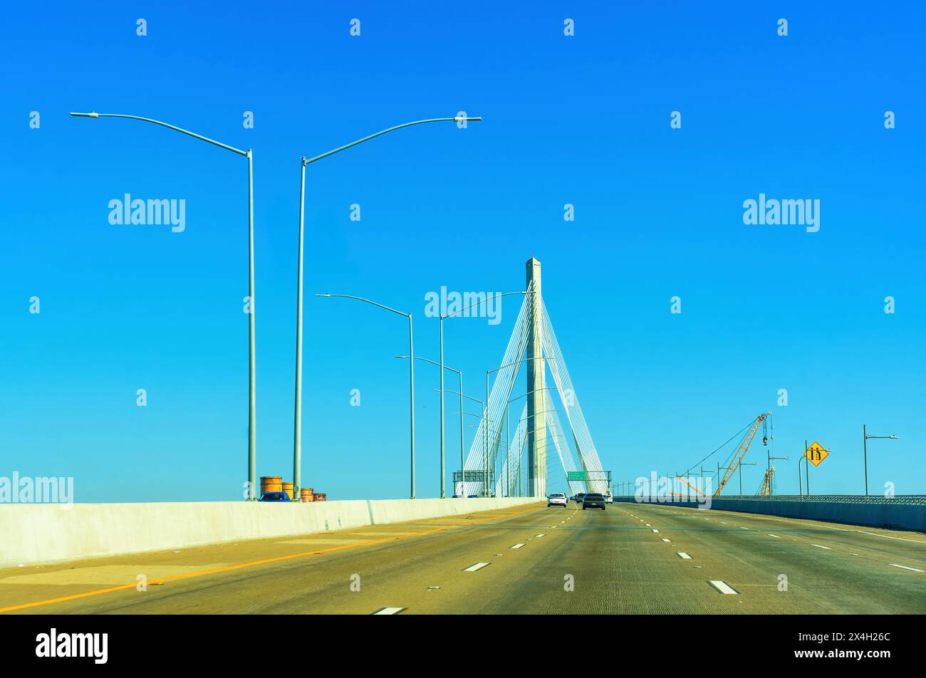 Dynamic perspective captured while crossing the iconic Gerald Desmond ...