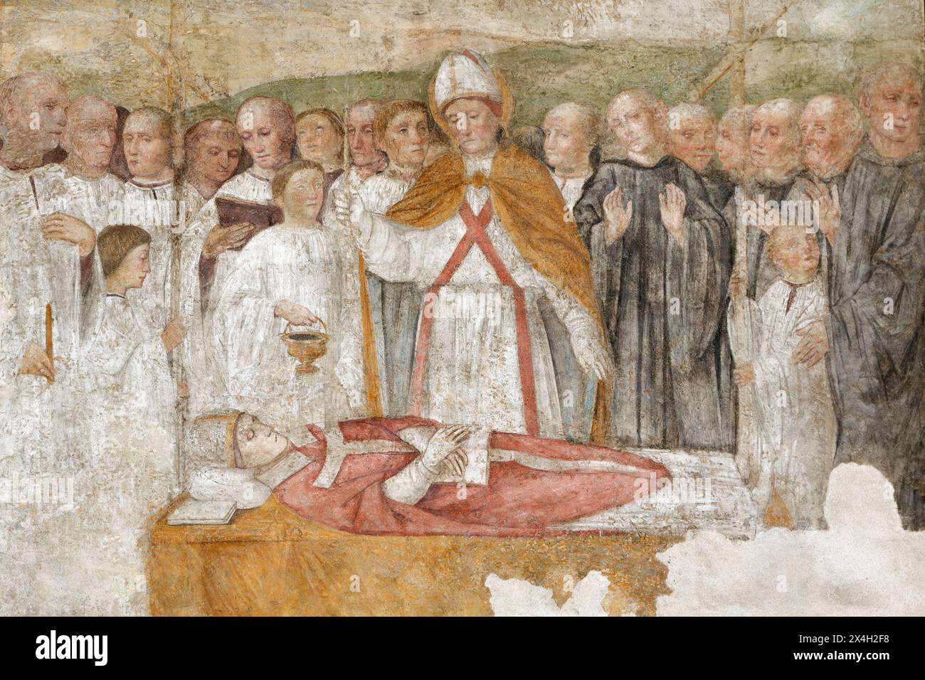 The funerals of Saint Martin of Tours and St Ambrose (the bilocation ...