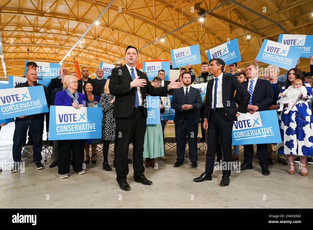 Lord Ben Houchen with Prime Minister Rishi Sunak in Teesside following ...