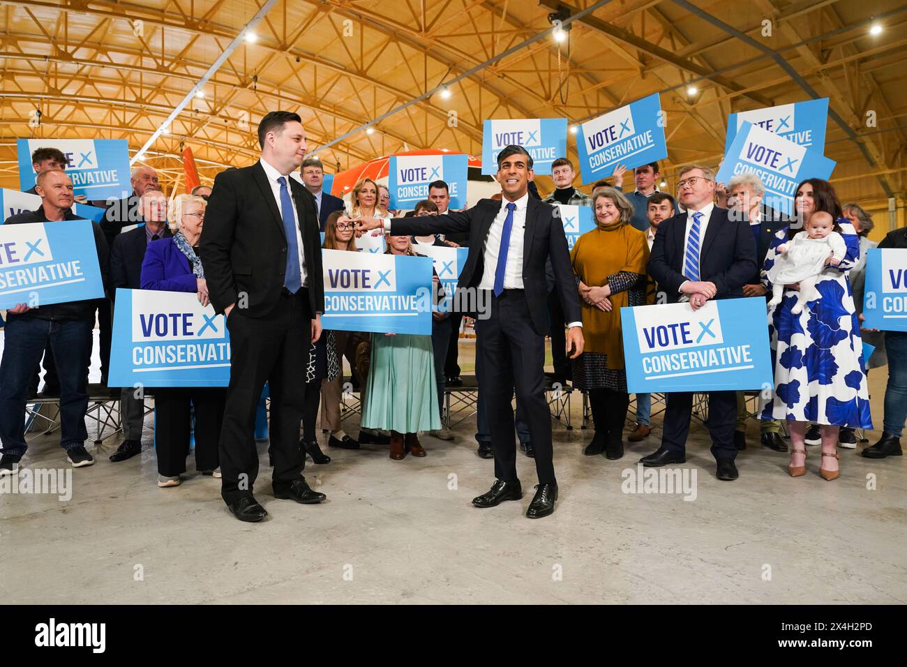 Lord Ben Houchen with Prime Minister Rishi Sunak in Teesside following ...