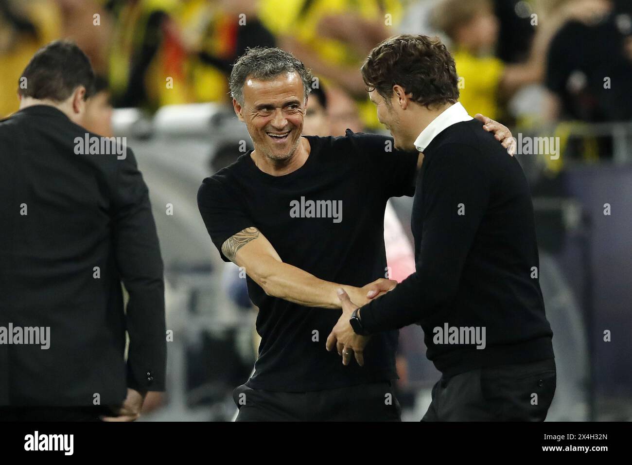 DORTMUND - (l-r) Paris Saint-Germain coach Luis Enrique, Borussia ...