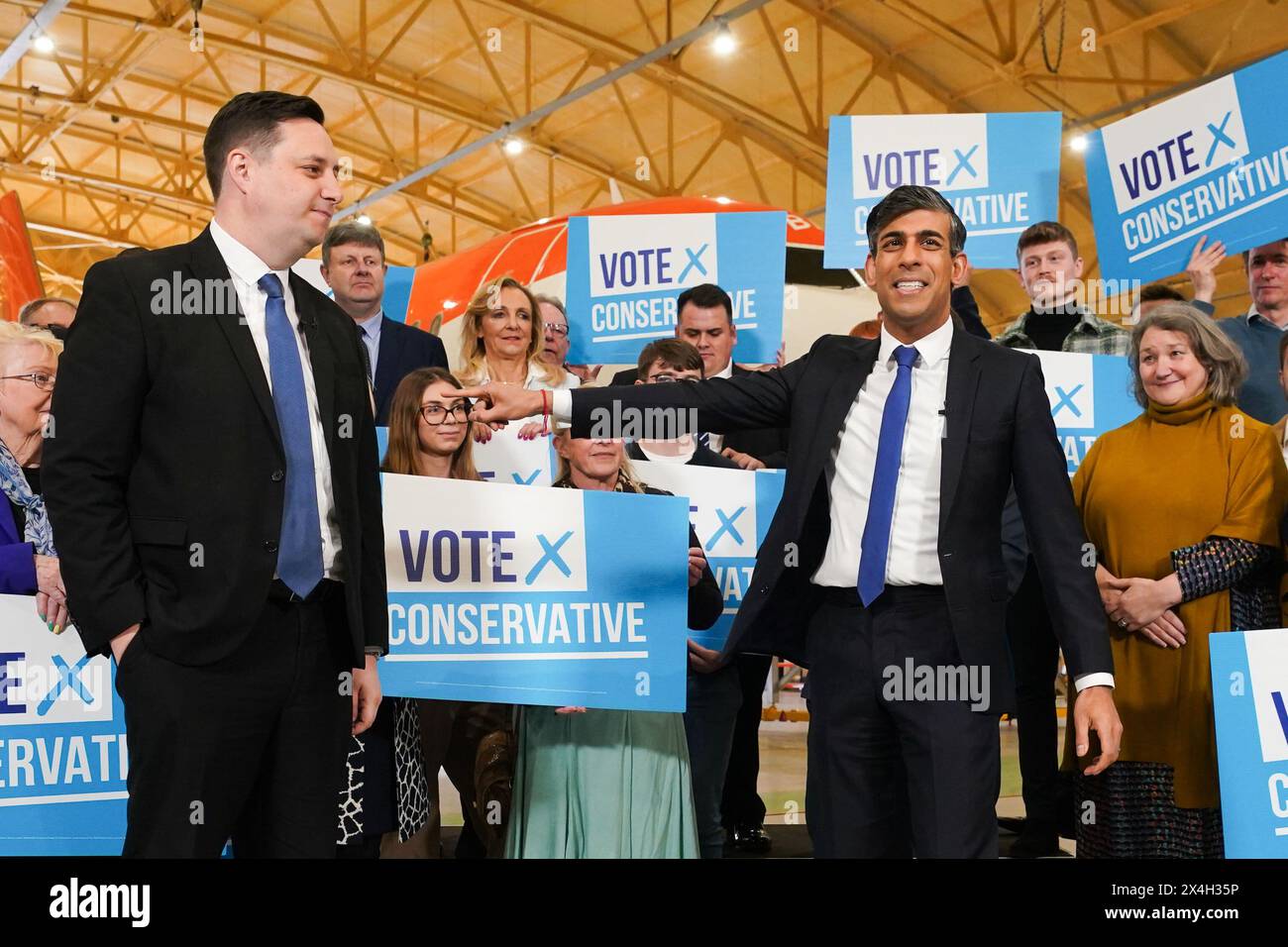 Lord Ben Houchen with Prime Minister Rishi Sunak in Teesside following ...